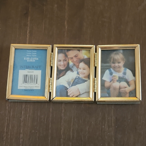 Accents | Gold Triple Photo Frame | Poshmark